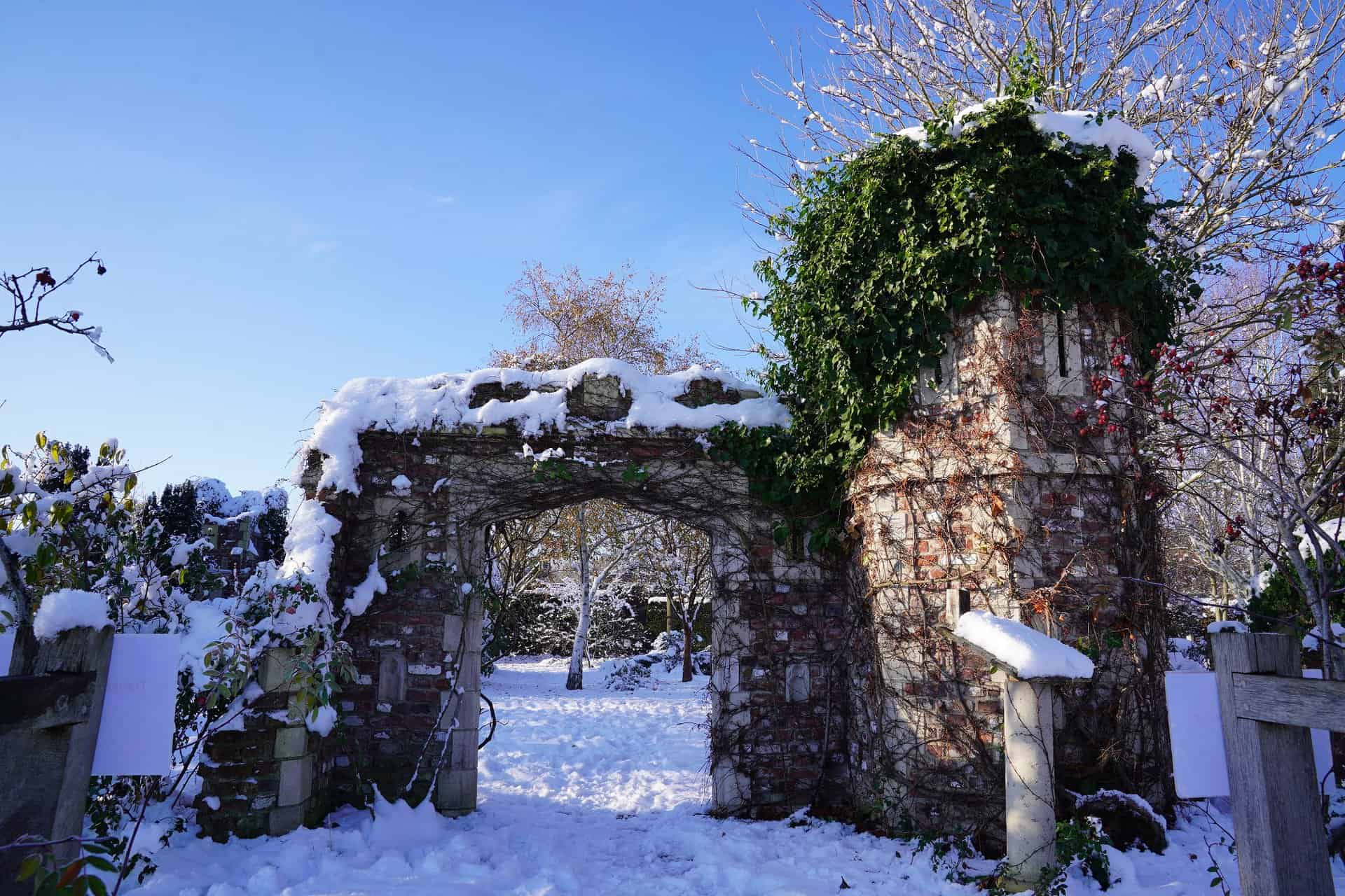 Capel Manor Gardens in the Snow - Capel Manor Gardens